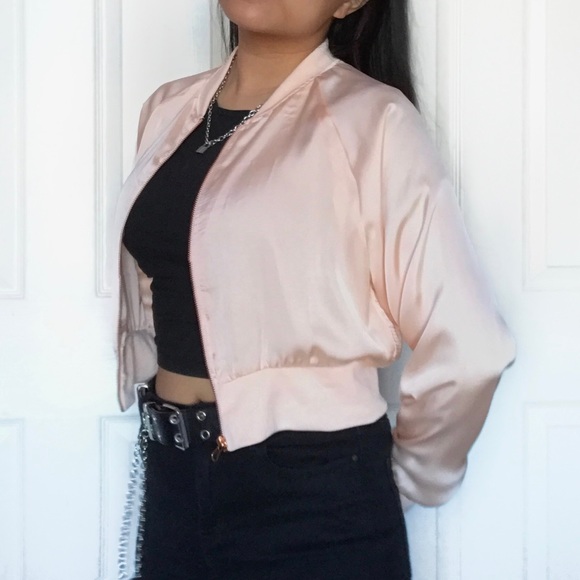 Zara | Jackets & Coats | Zara Light Pink Pastel Bomber Jacket | Poshmark